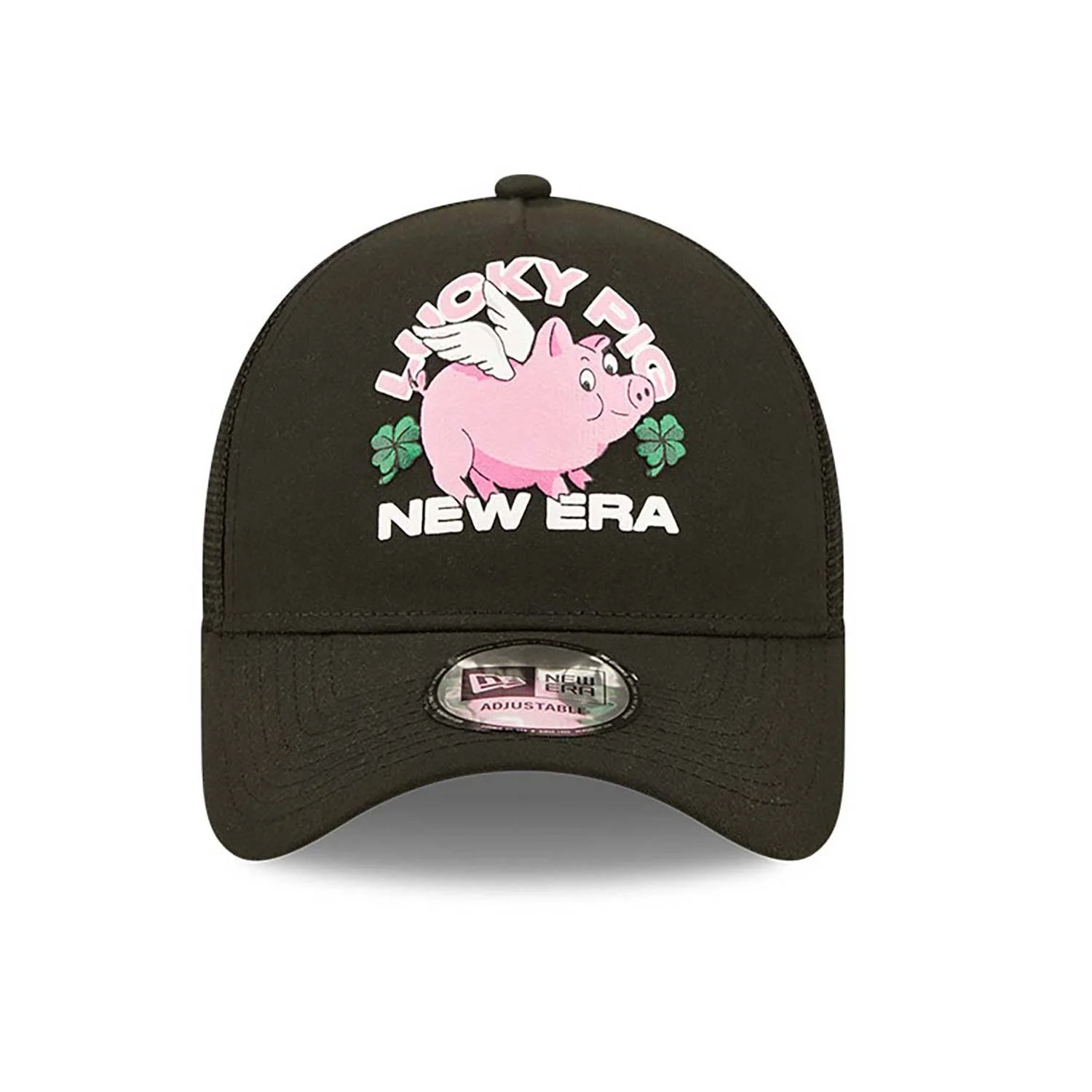 New Era Lucky Pig Repreve Black A-Frame Trucker Cap -כובע מצחייה ניו ...
